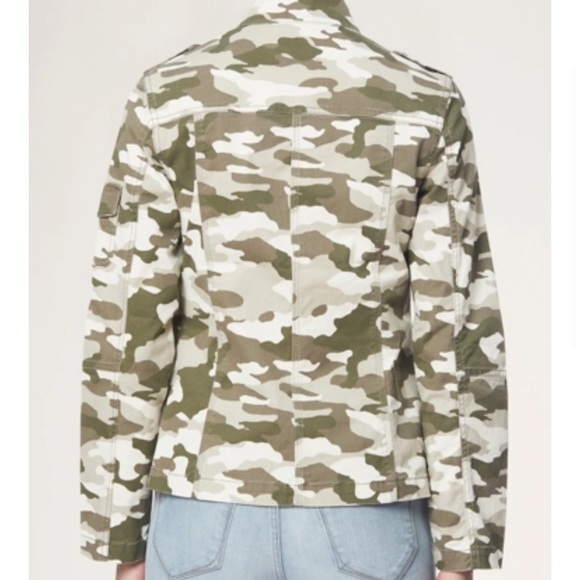 Kensie | Jackets & Coats | Kensie Green Faded Camo Utility Jacket ...